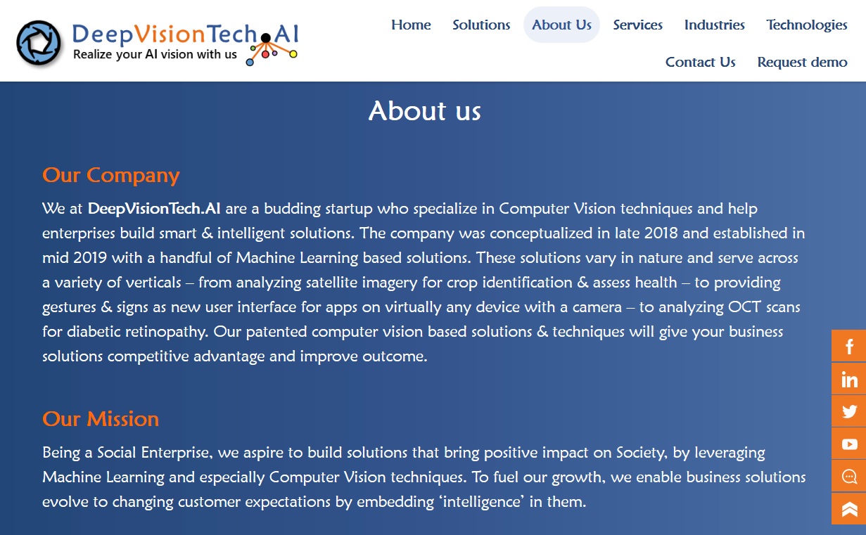 DeepVisionTech.AI - Empowering People with Disabilities to 'live independently'